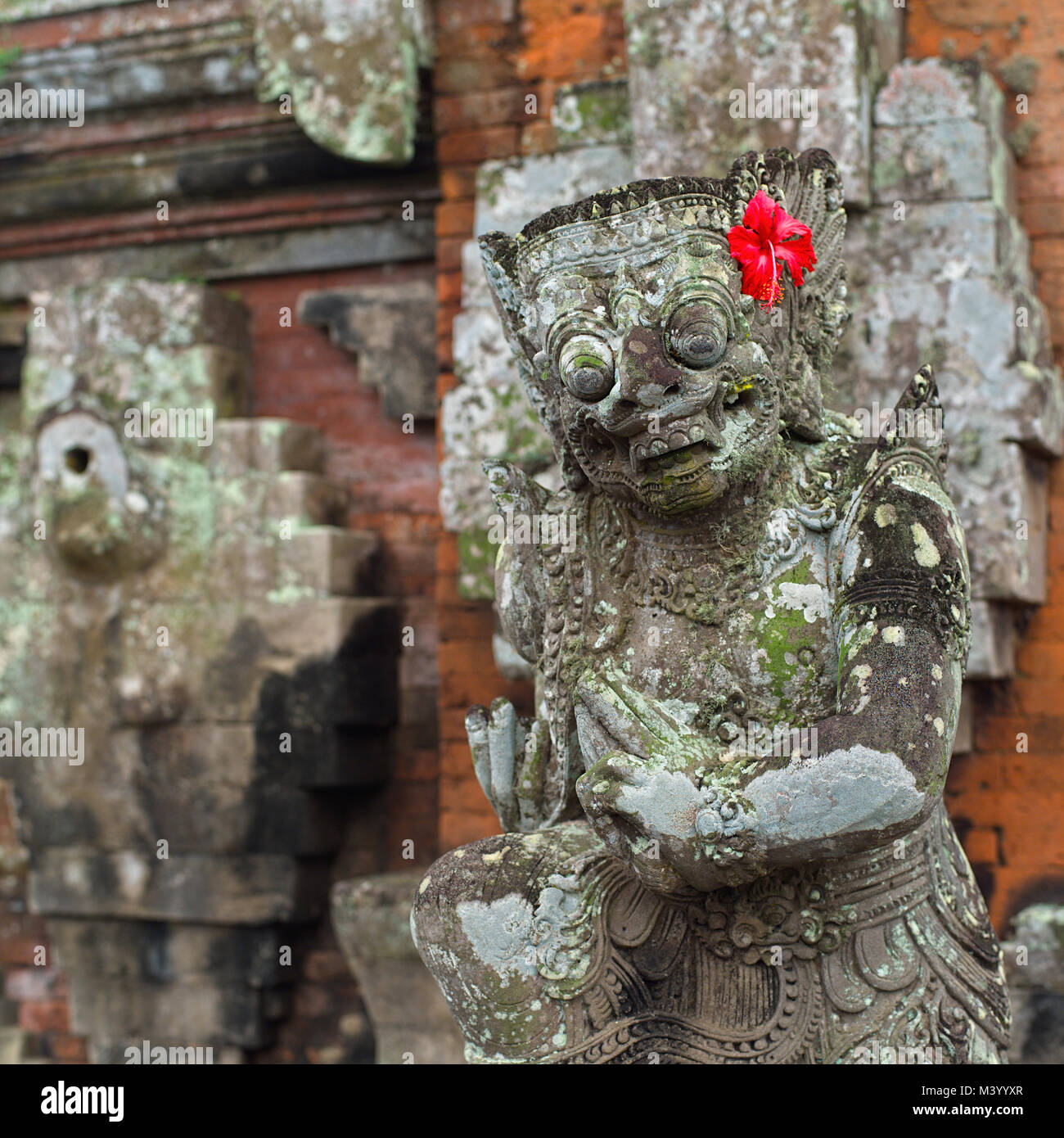 Traditional Balinese stone sculpture art and culture at Bali, Indonesia ...
