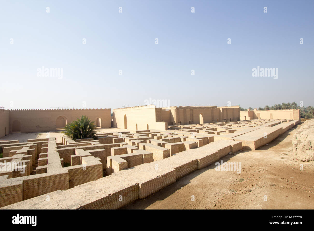 A picture of some of the buildings of the city of Babylon in Iraq, And ...