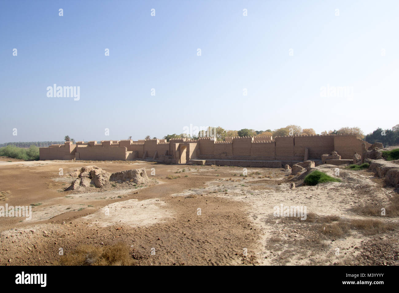 A picture of some of the buildings of the city of Babylon in Iraq, And ...