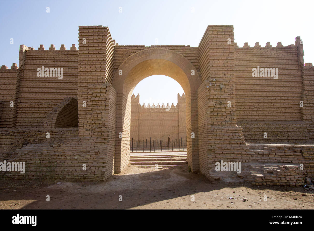 A picture of some of the buildings of the city of Babylon in Iraq, And ...