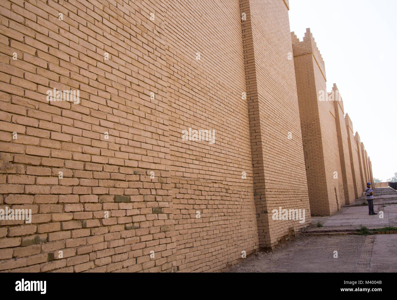 Picture of walls of the ancient city of Babylon in Babil Province South ...