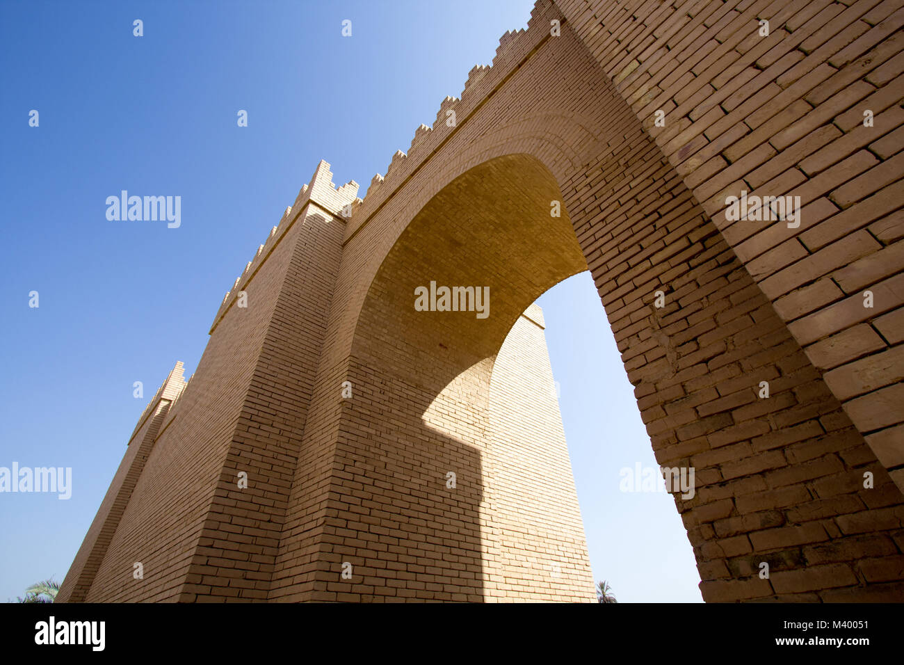 Picture of one of the gates of the ancient city of Babylon, its A huge ...
