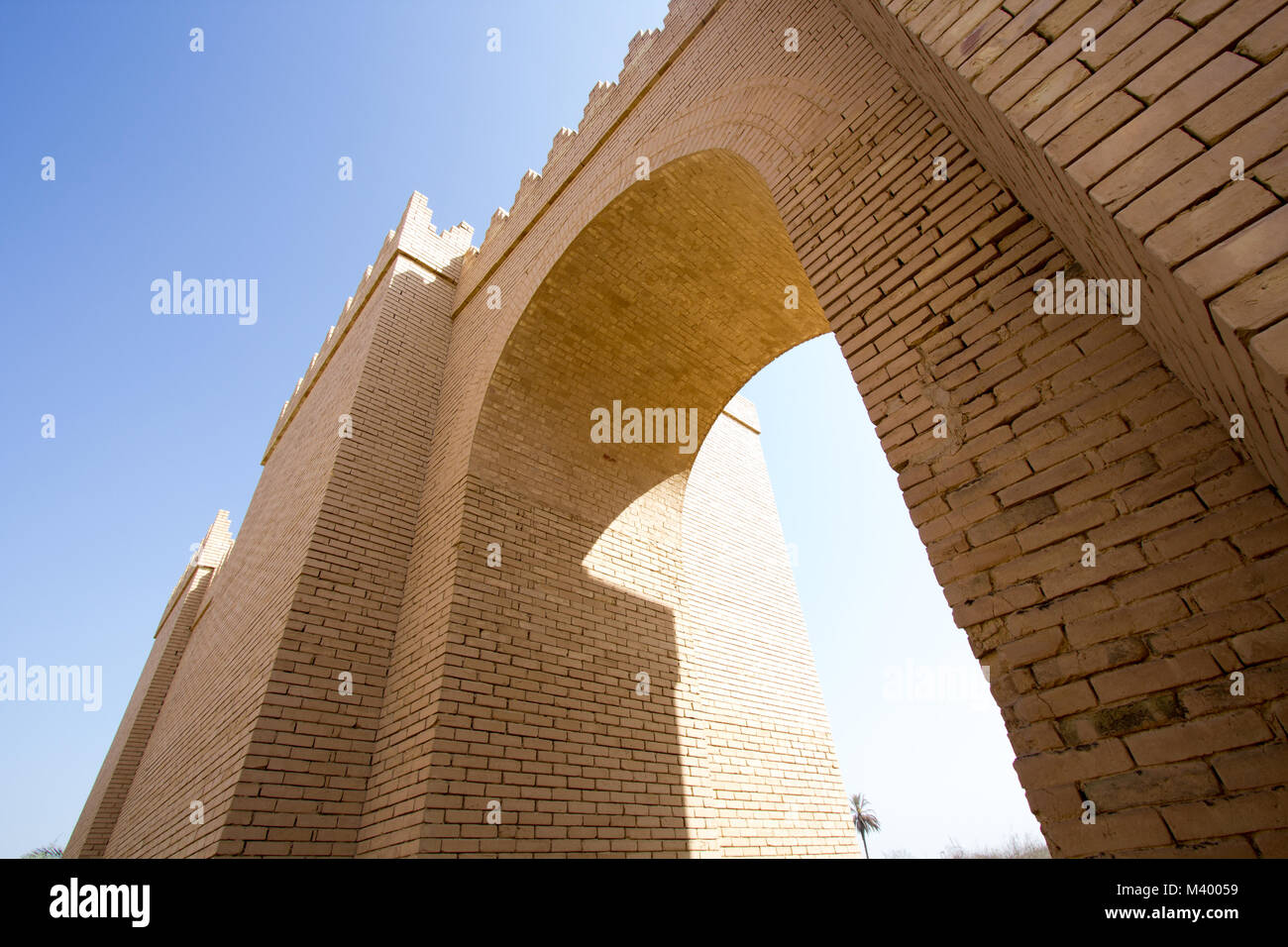 Picture of one of the gates of the ancient city of Babylon, its A huge ...