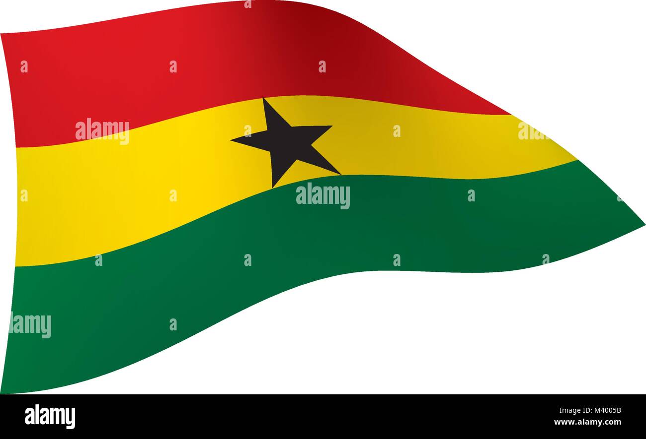 Ghana flag, vector illustration Stock Vector Image & Art - Alamy