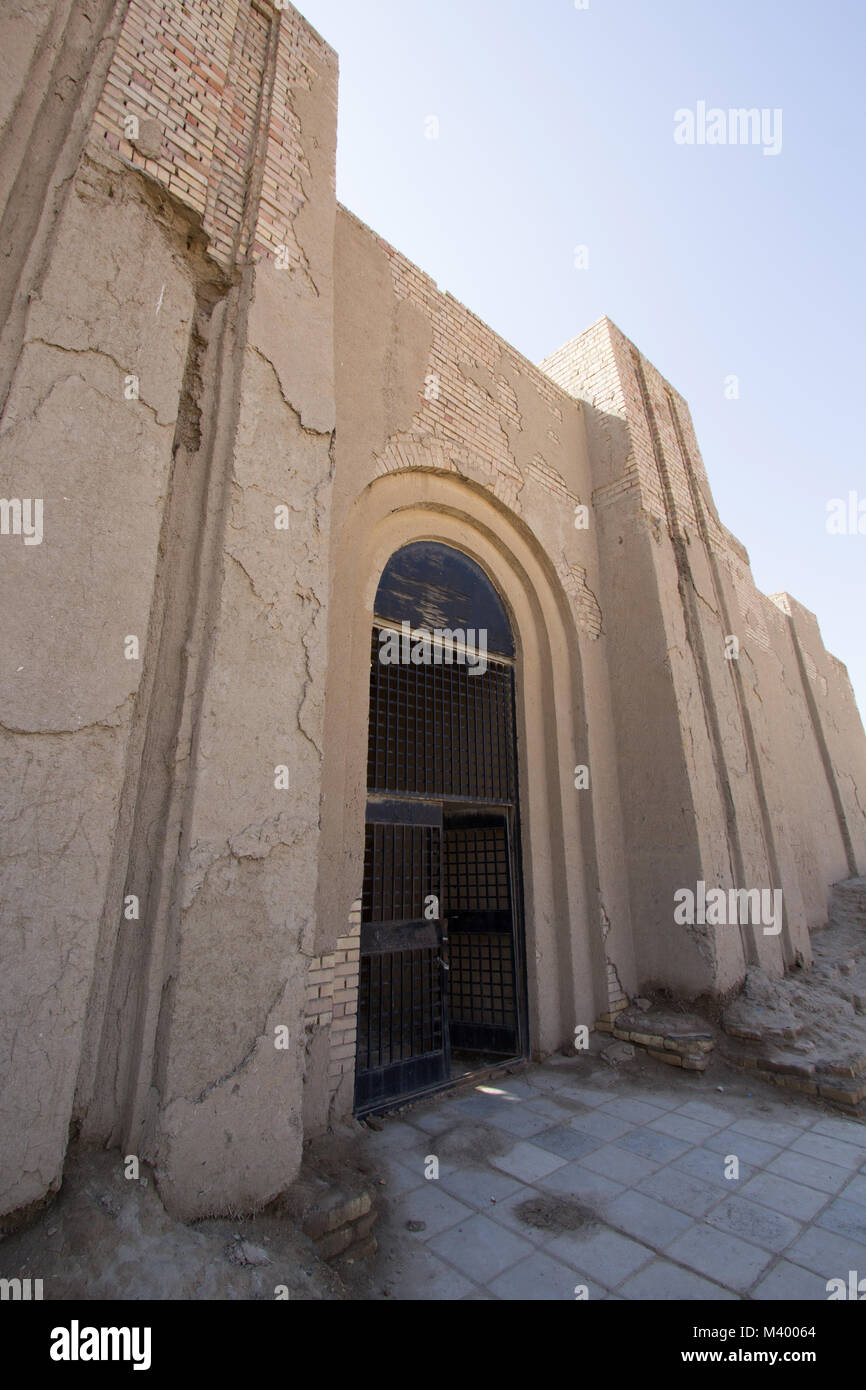 A picture of the outside of the Temple of ninmakh, The oldest temple in ...