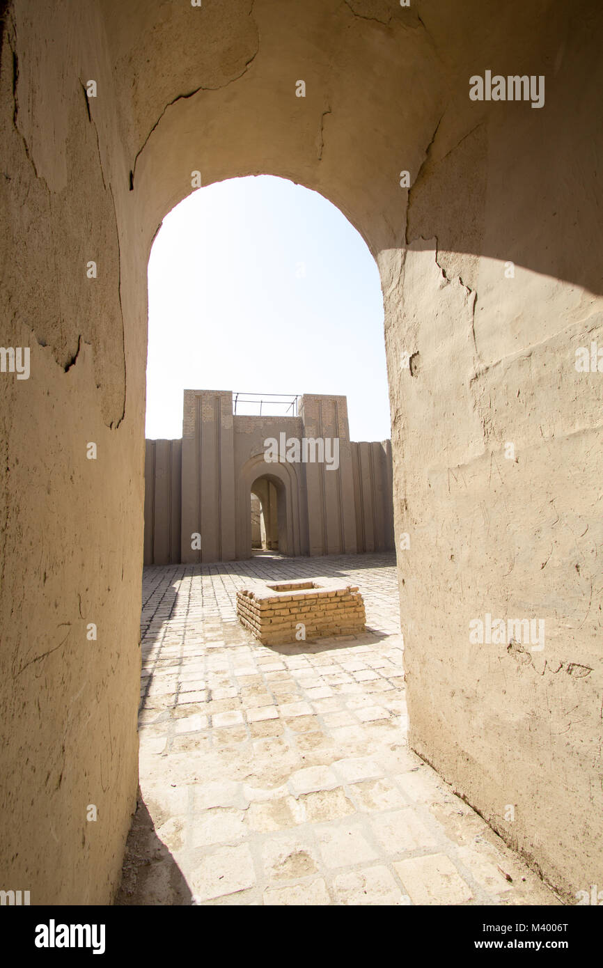 A picture of the inside of the Temple of ninmakh, The oldest temple in ...