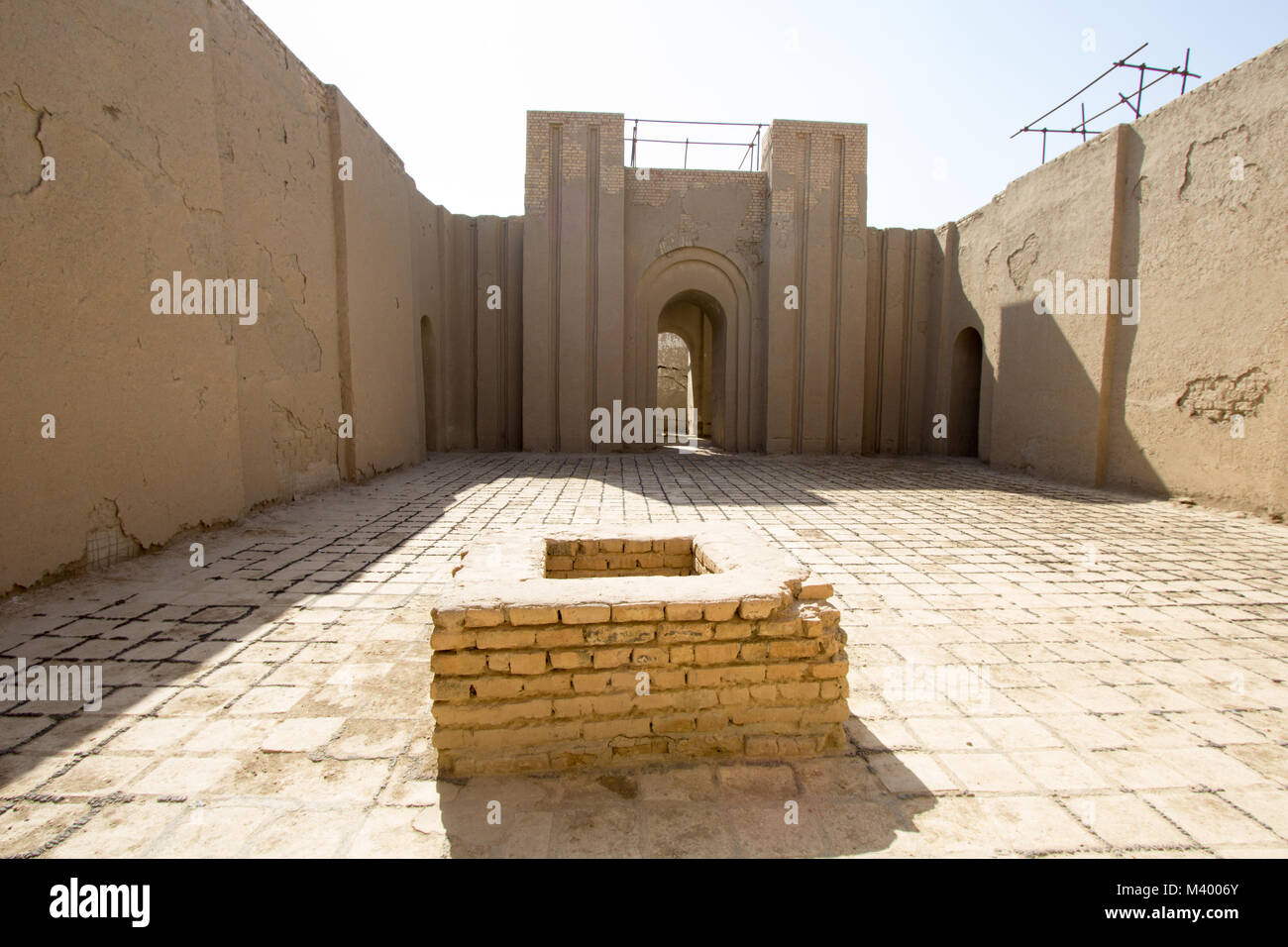 A picture of the inside of the Temple of ninmakh, The oldest temple in ...