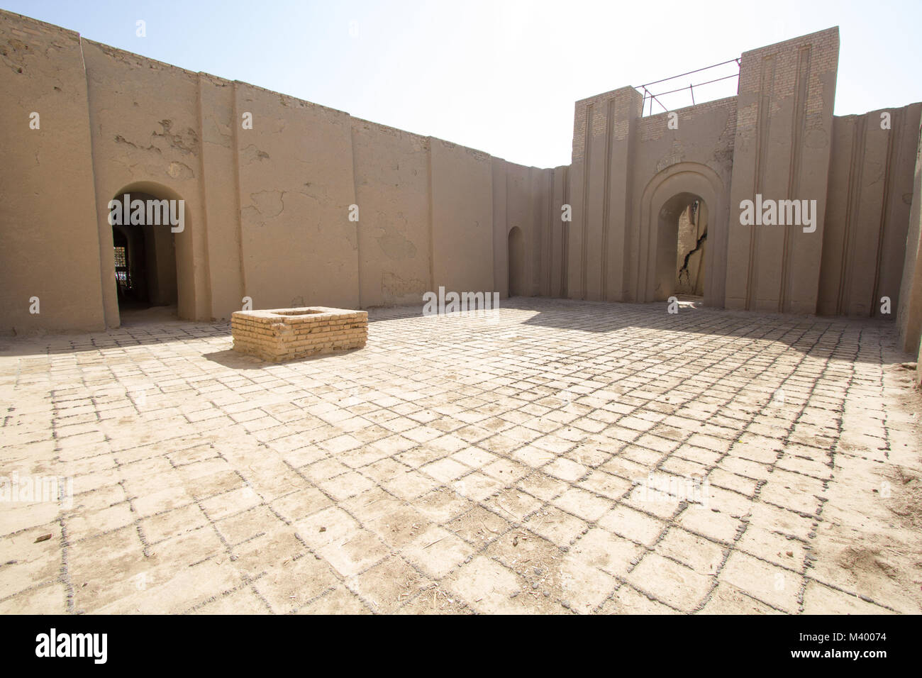 A picture of the inside of the Temple of ninmakh, The oldest temple in ...