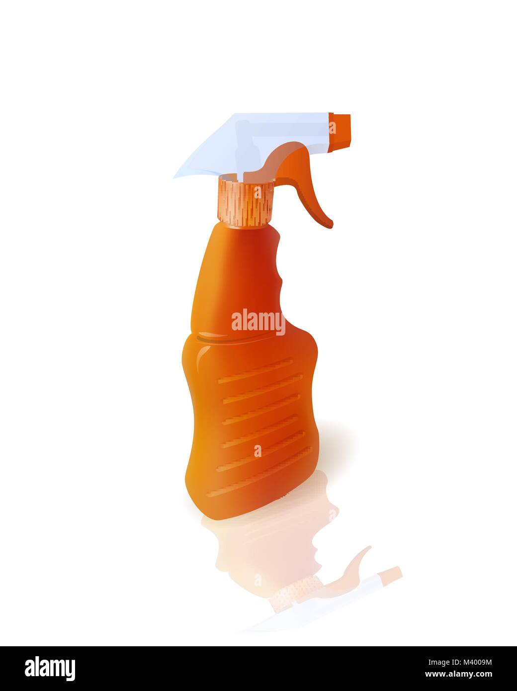 Bottle with sprayer. Clean kitchen. Vector illustration Stock Vector ...