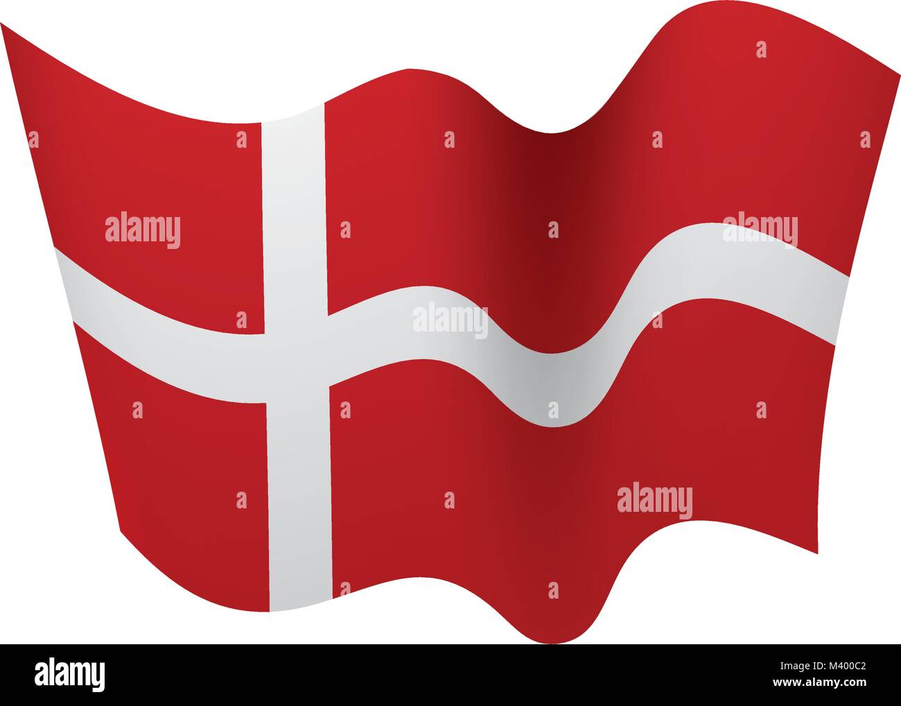 Denmark flag, vector illustration Stock Vector Image & Art - Alamy