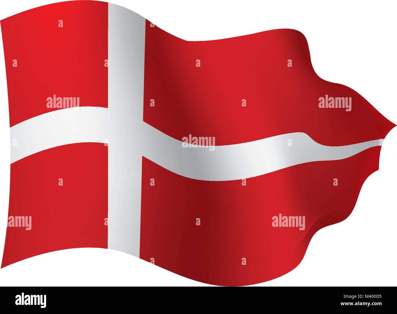 Denmark flag, vector illustration Stock Vector Image & Art - Alamy