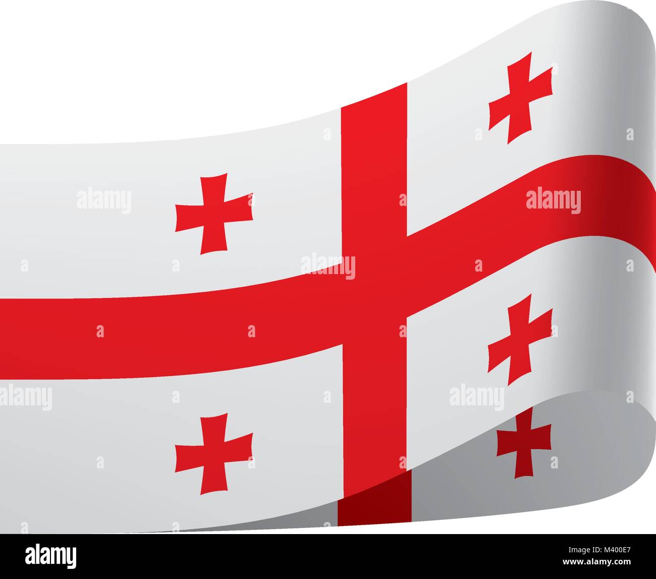 Georgia flag, vector illustration Stock Vector Image & Art - Alamy