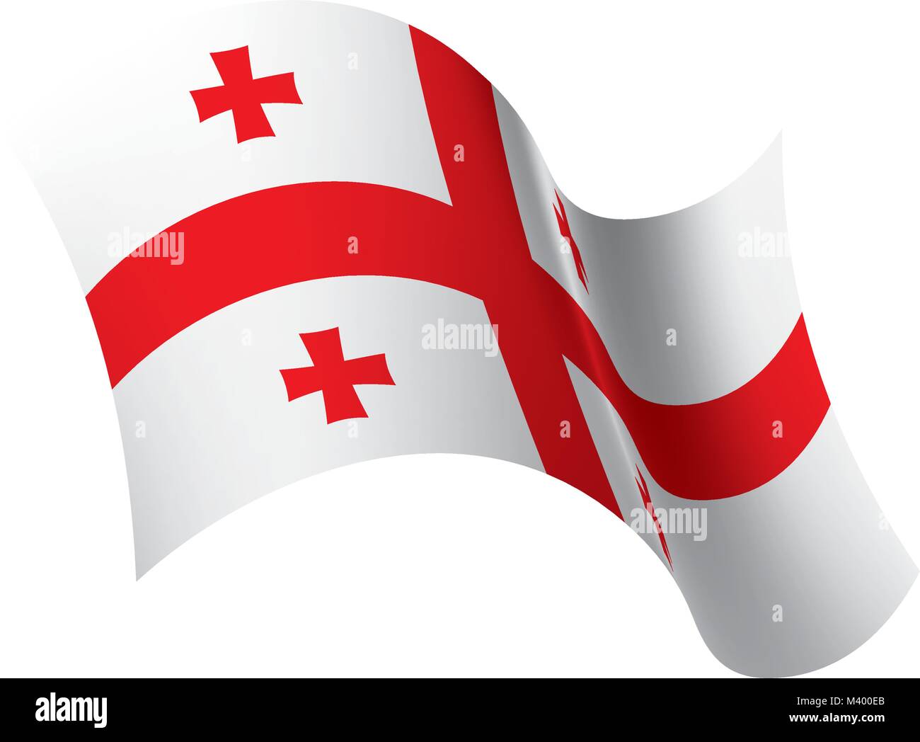Georgia flag, vector illustration Stock Vector Image & Art - Alamy