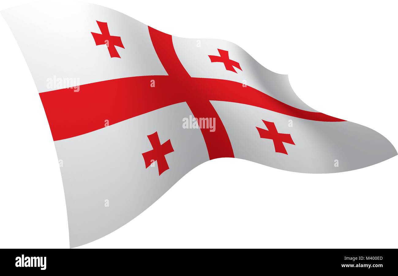 Georgia flag, vector illustration Stock Vector Image & Art - Alamy