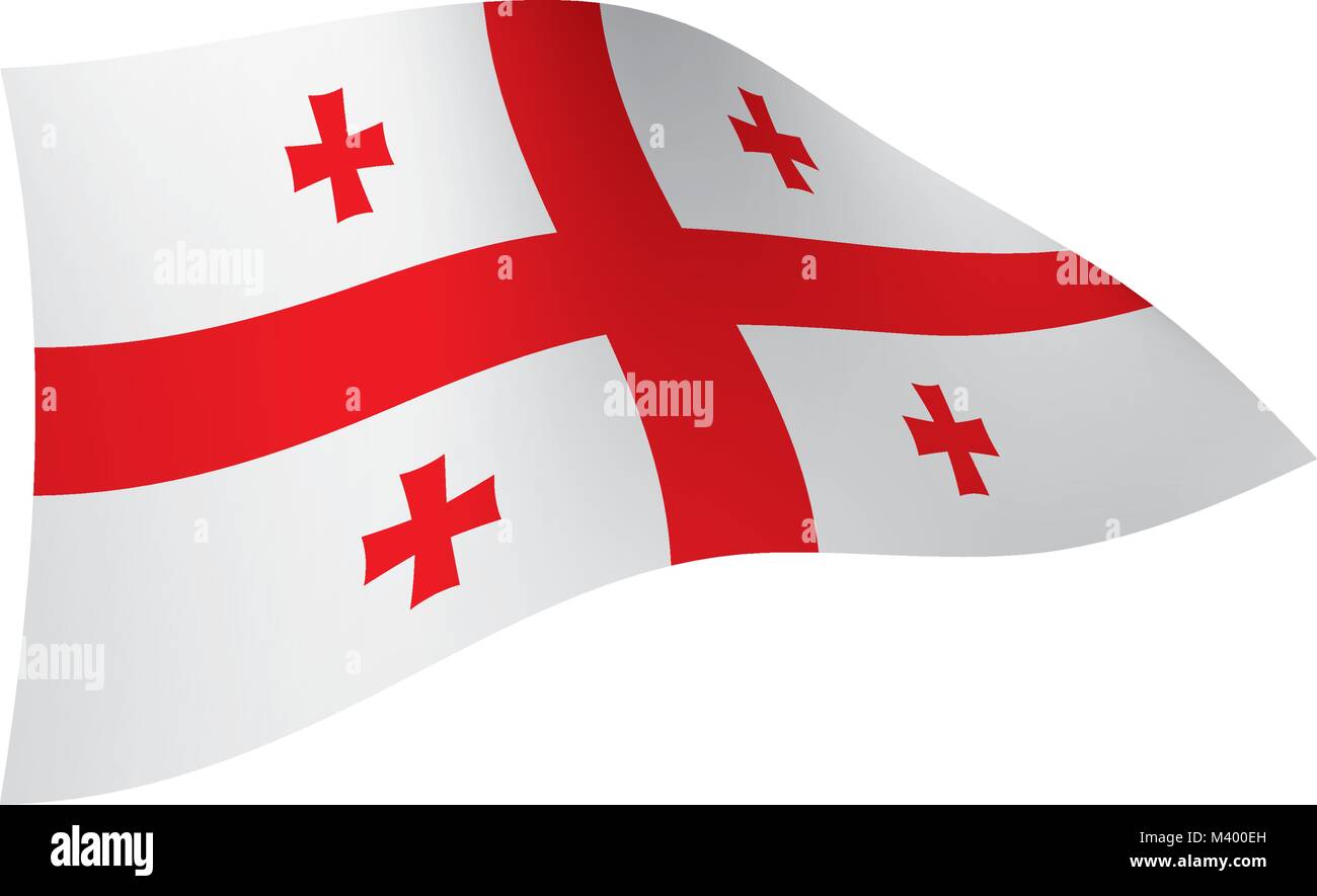 Georgia flag, vector illustration Stock Vector Image & Art - Alamy