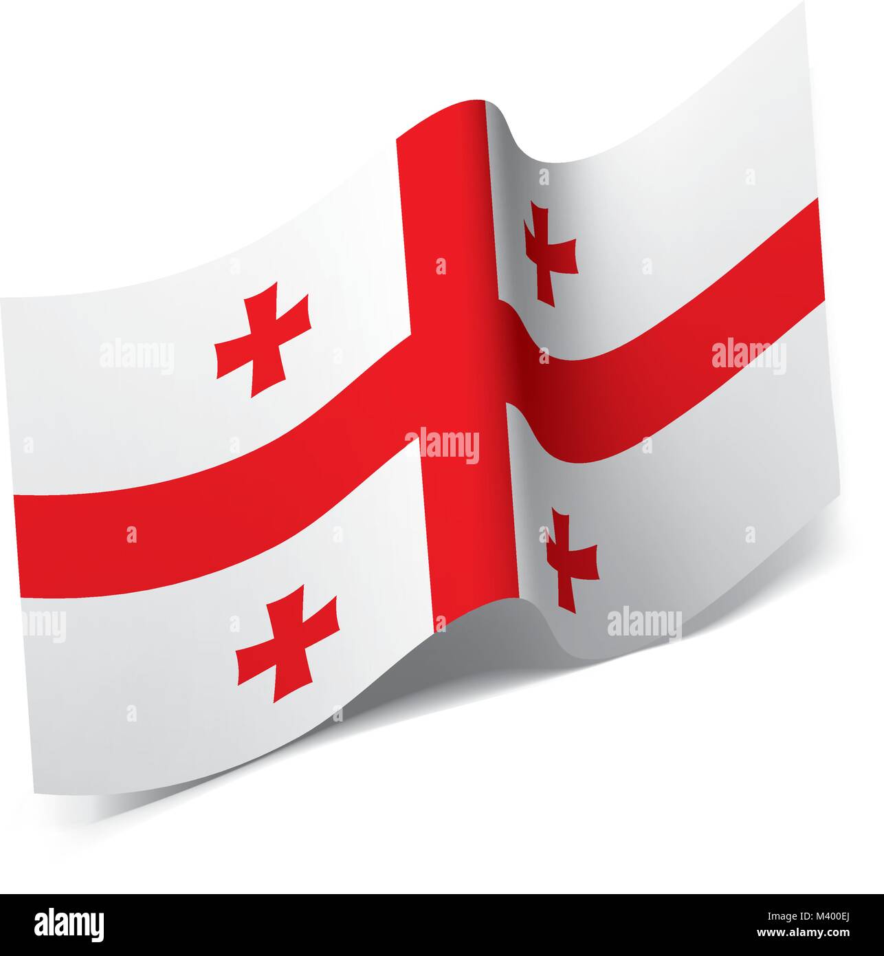 Georgia flag, vector illustration Stock Vector Image & Art - Alamy
