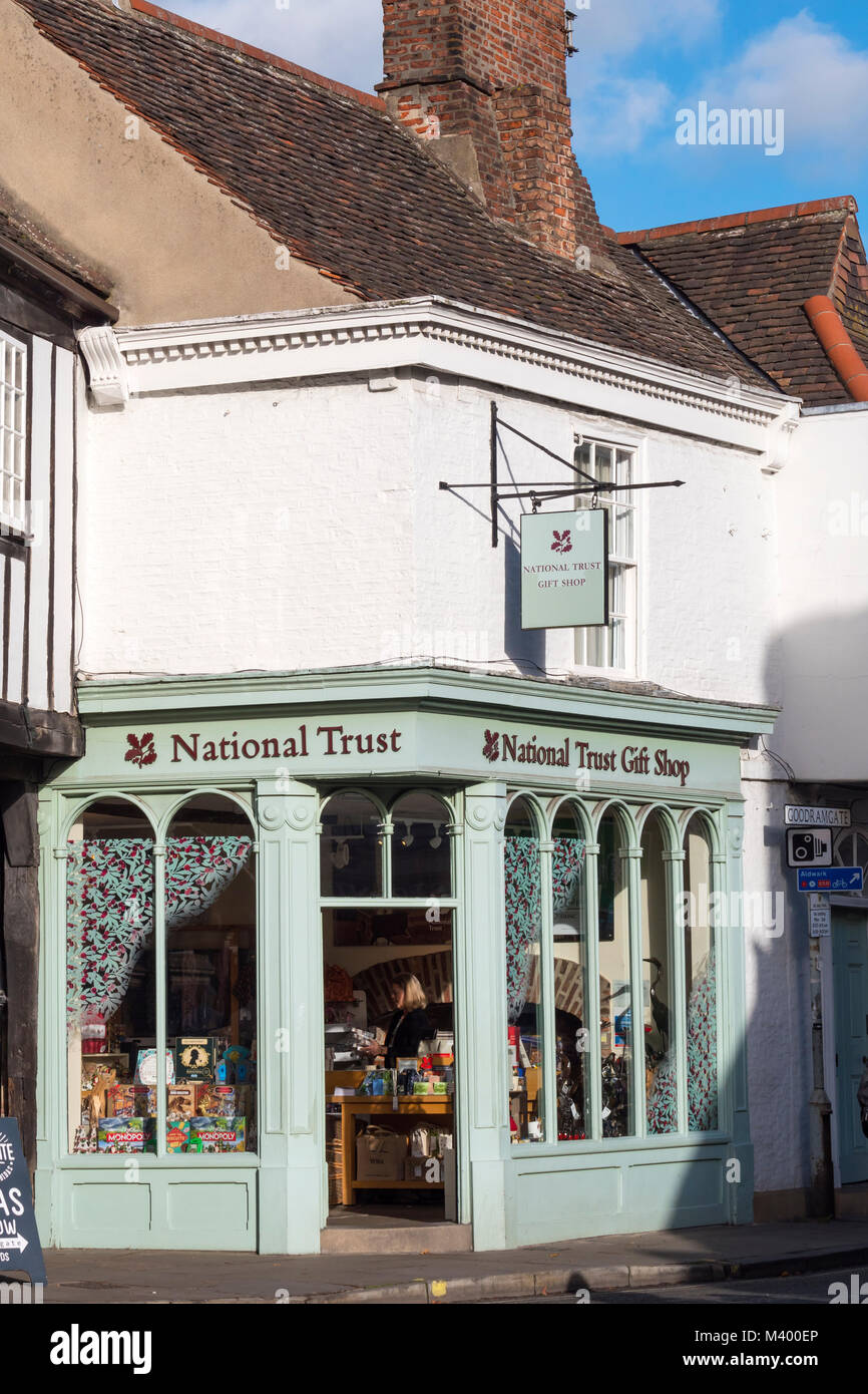 National Trust Gift Shop York Minster York Yorkshire England Stock ...