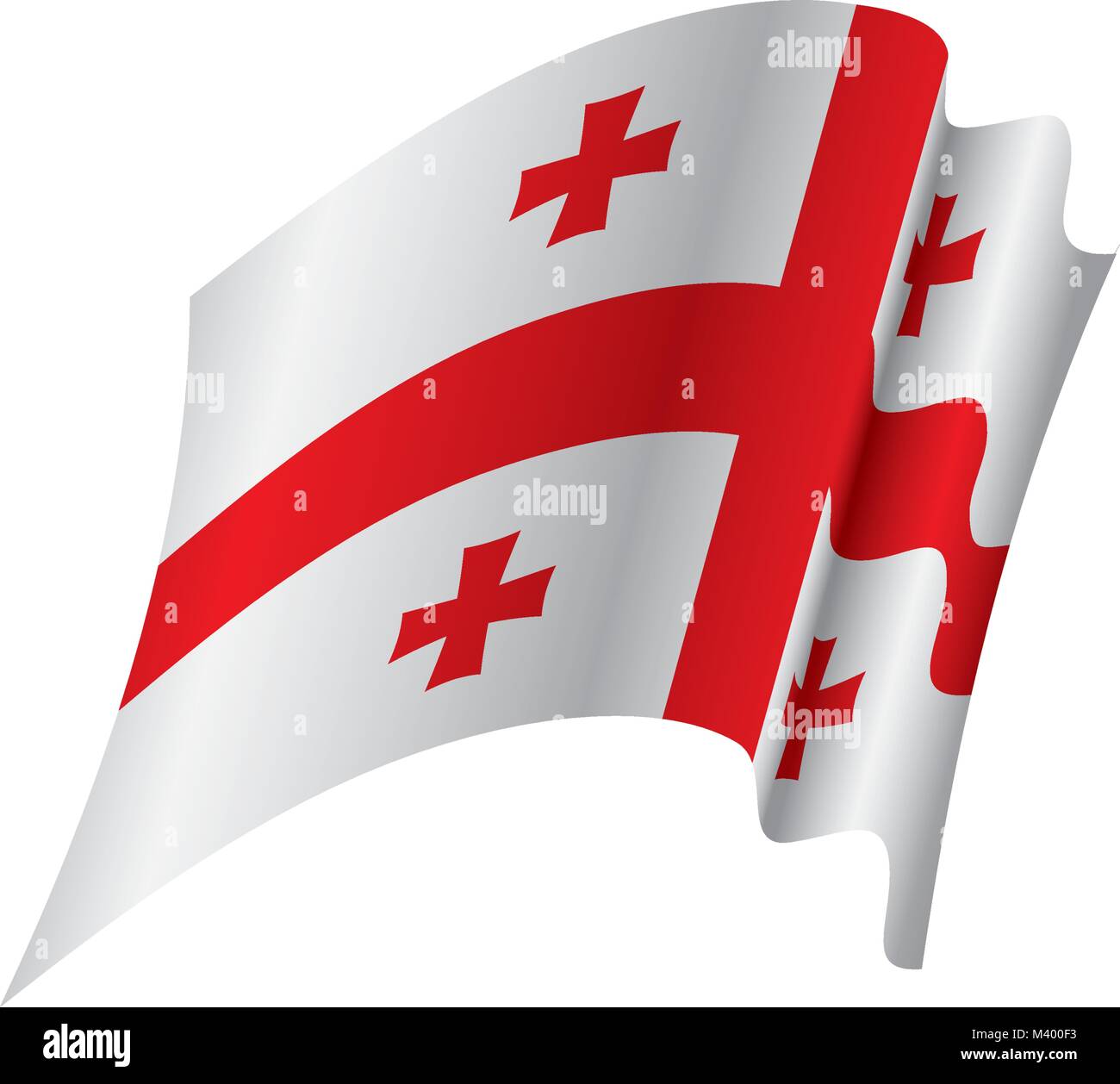 Georgia flag, vector illustration Stock Vector Image & Art - Alamy