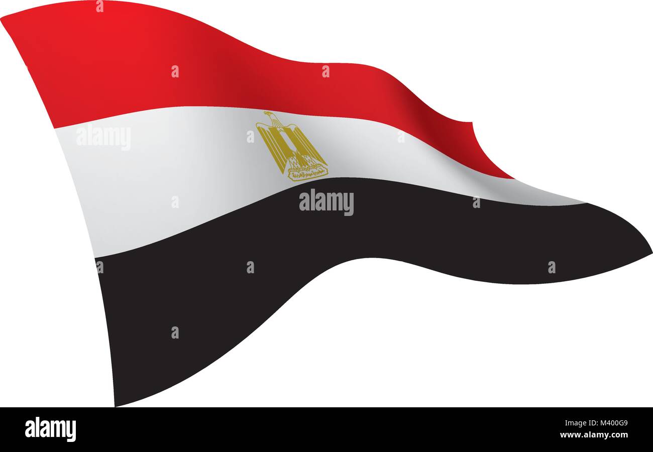Egypt flag, vector illustration Stock Vector Image & Art - Alamy