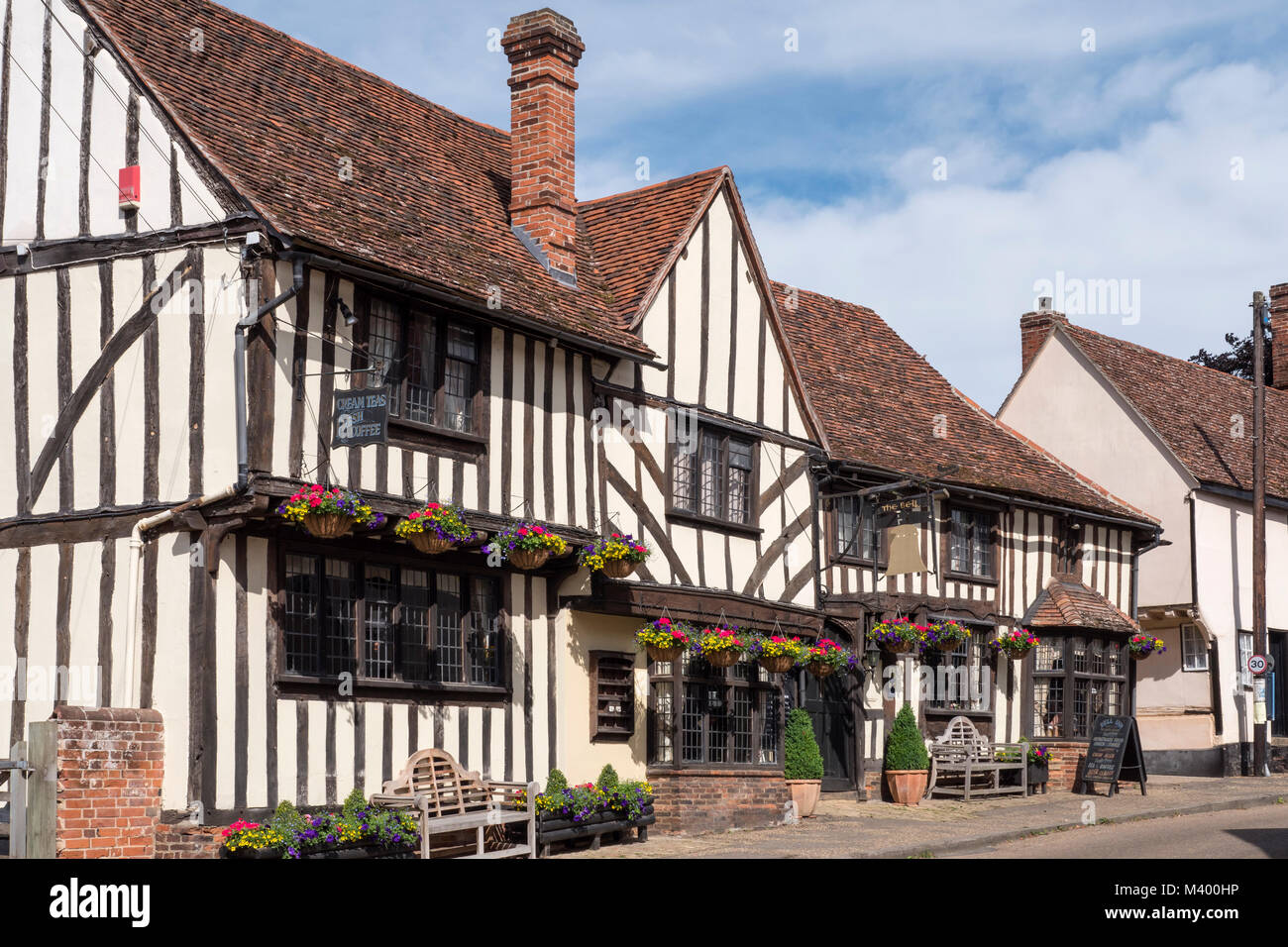 The Bell Inn Kersey Suffolk England Stock Photo - Alamy