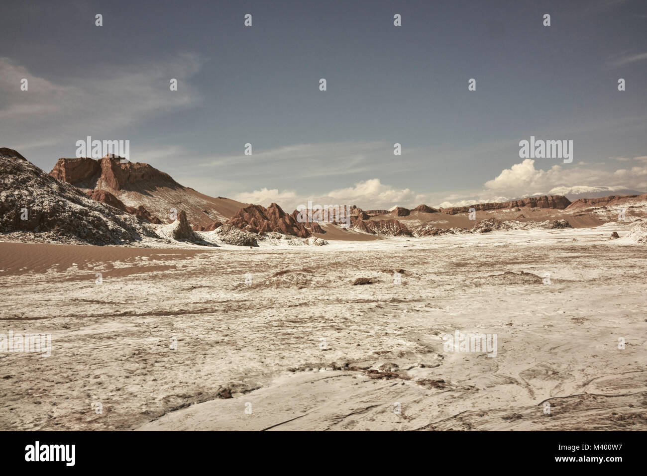 Valley del la Luna (Valley of the Moon) Chile landscape panorama with ...