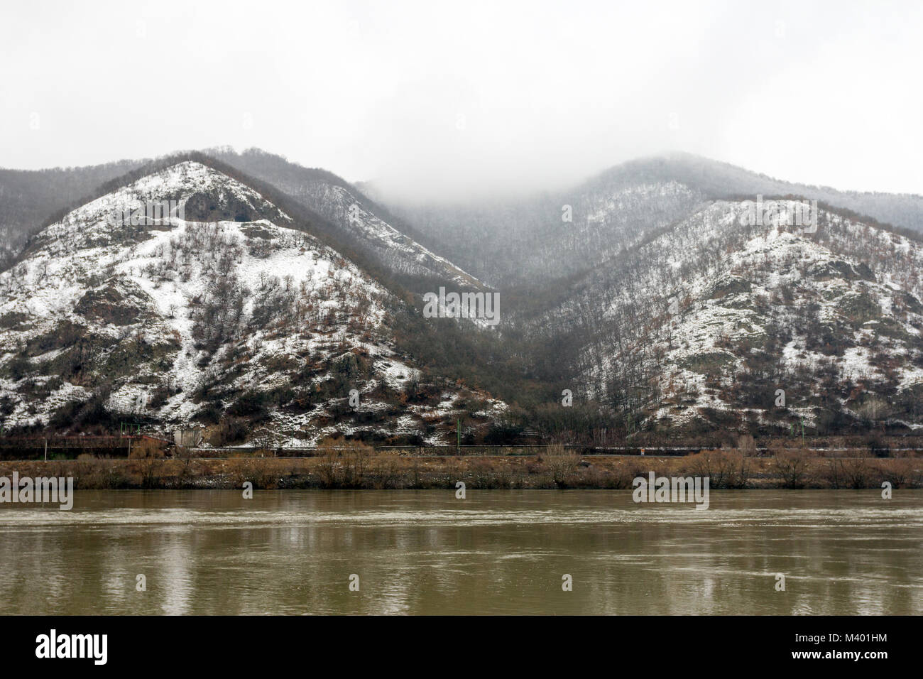 The Danube river at the Danube bend in Domos, Hungary Stock Photo - Alamy