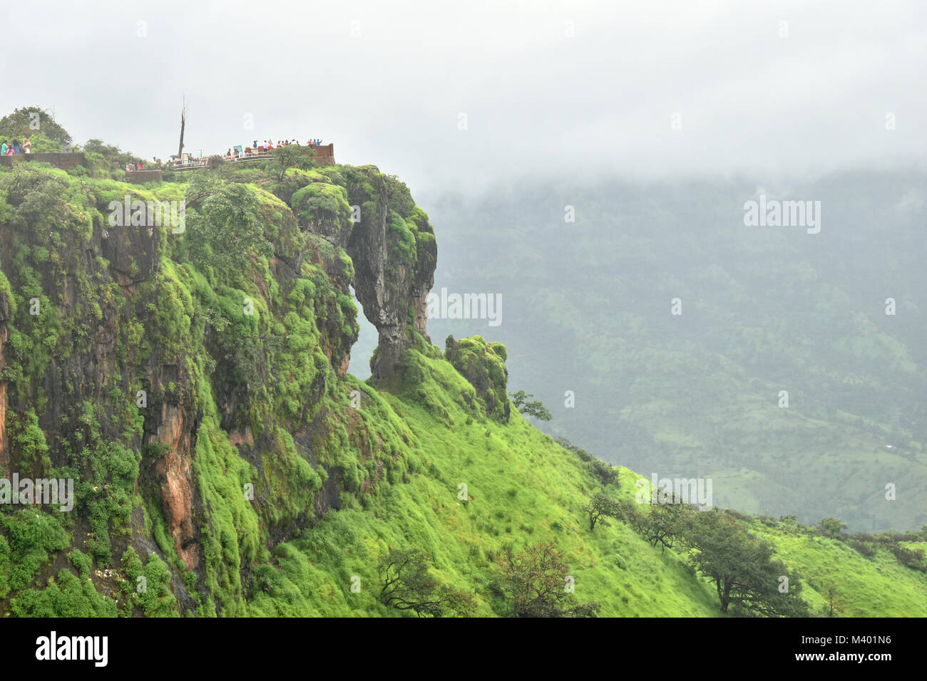 Elephant's head Point Mahableshwar Stock Photo - Alamy