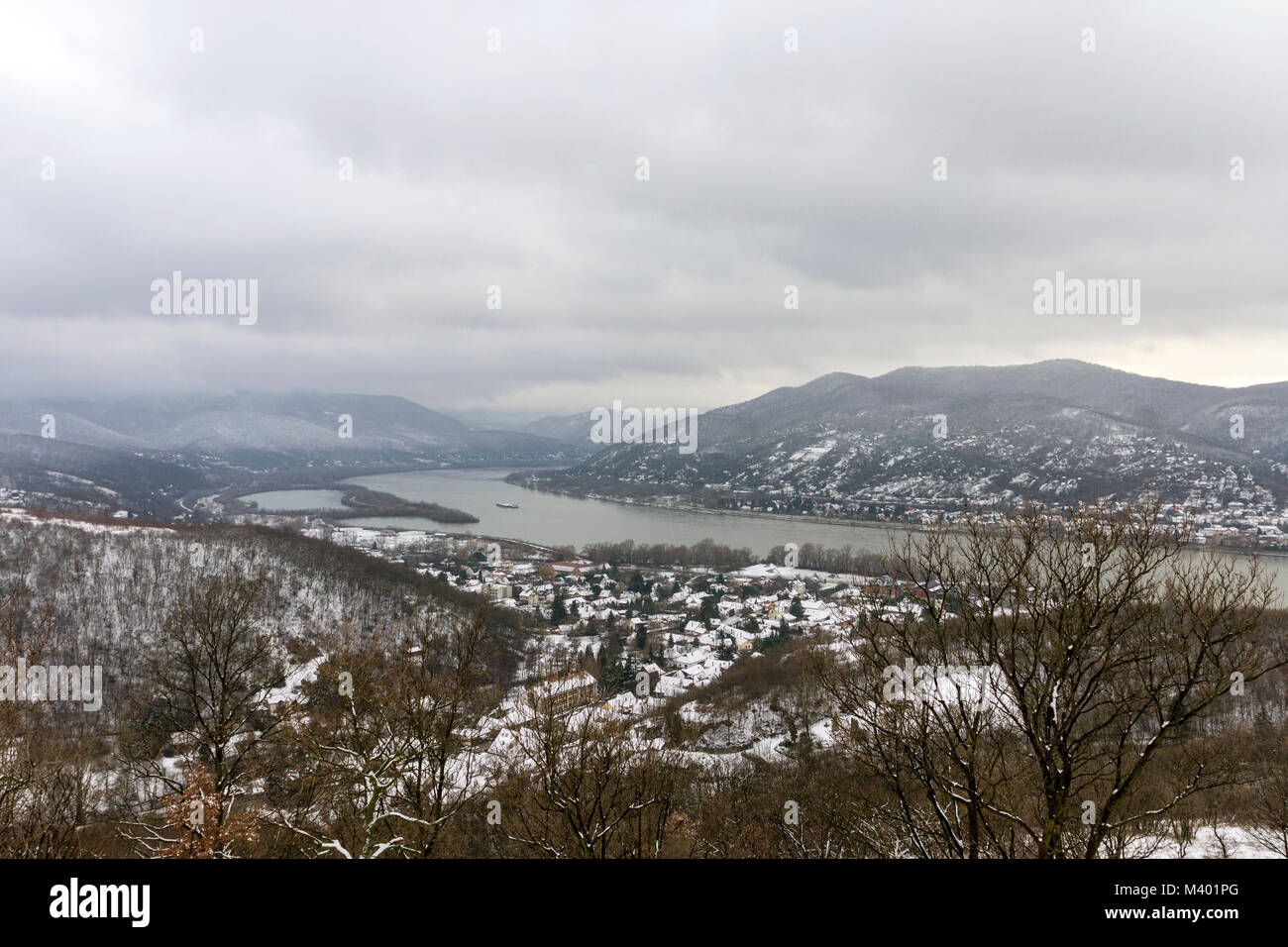 The Danube river at the Danube bend in Domos, Hungary Stock Photo - Alamy