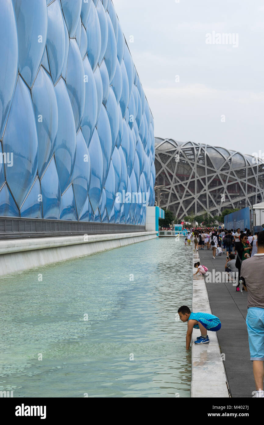 Olympic swimming pool beijing hi-res stock photography and images - Alamy