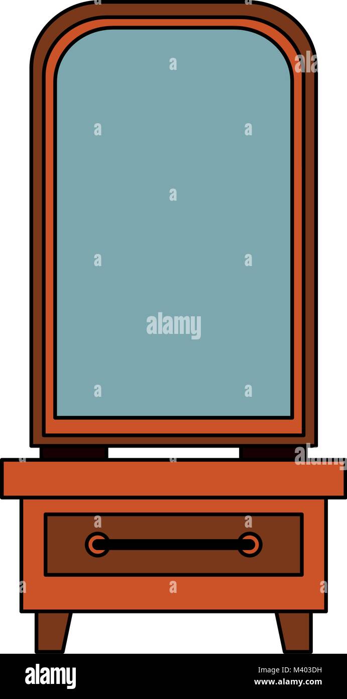 Mirror and drawer Stock Vector Image & Art - Alamy
