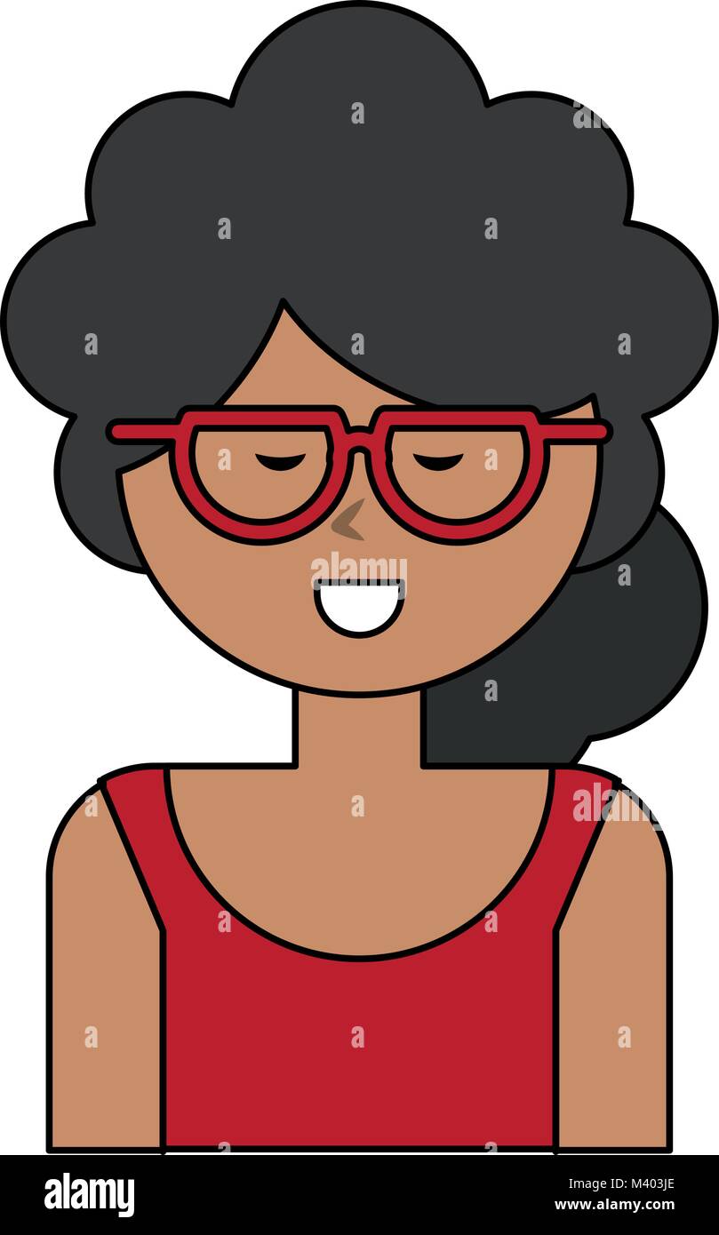 Woman with glasses cartoon Stock Vector Image & Art - Alamy