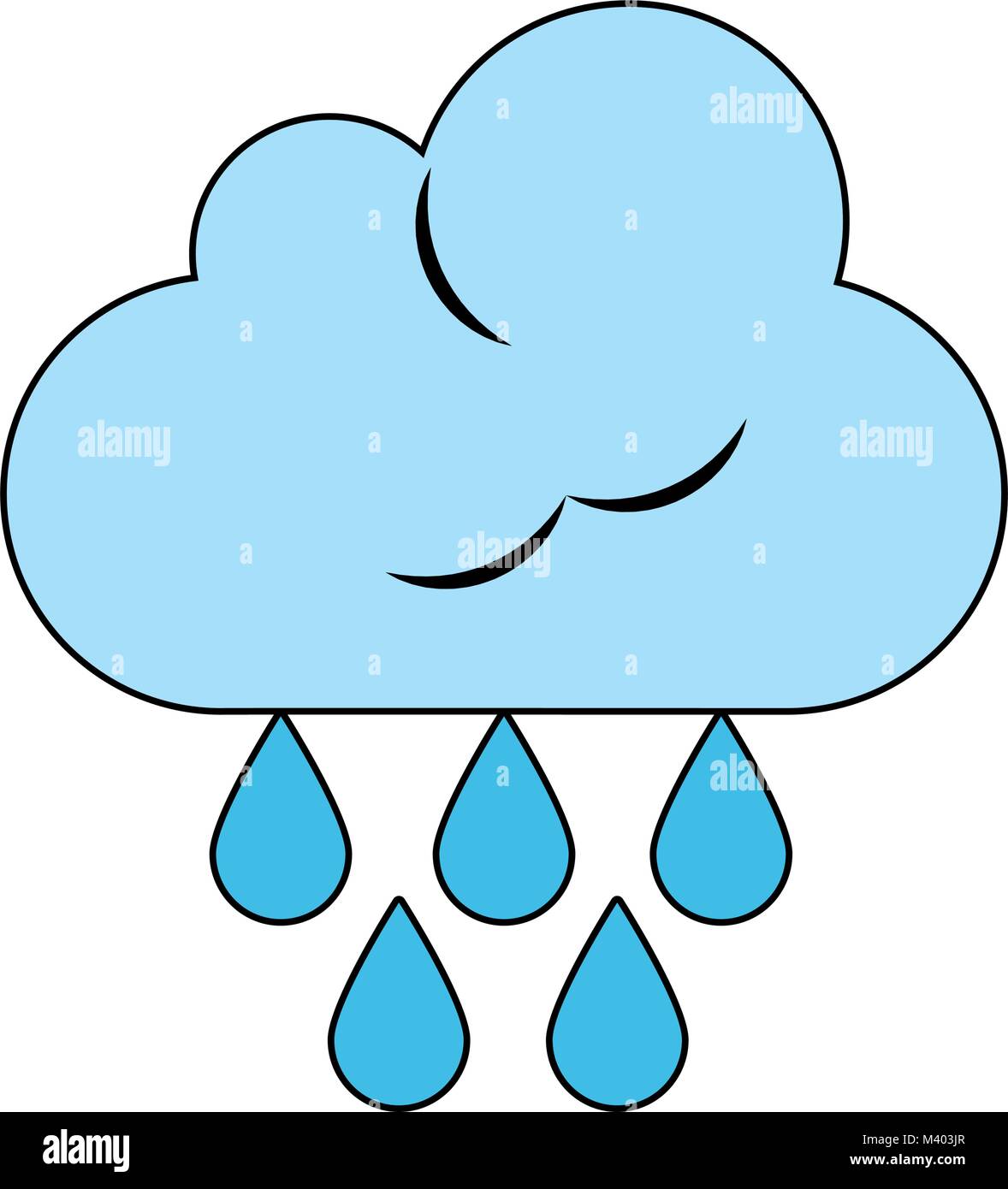 Rainy weather symbol Stock Vector Image & Art - Alamy