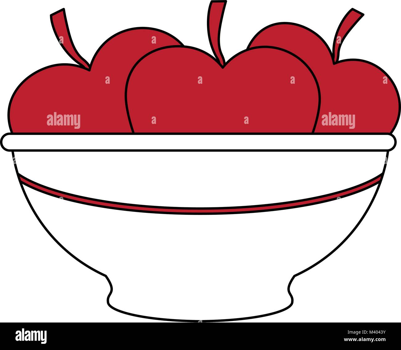 Neon illustration bowl in Stock Vector Images - Alamy