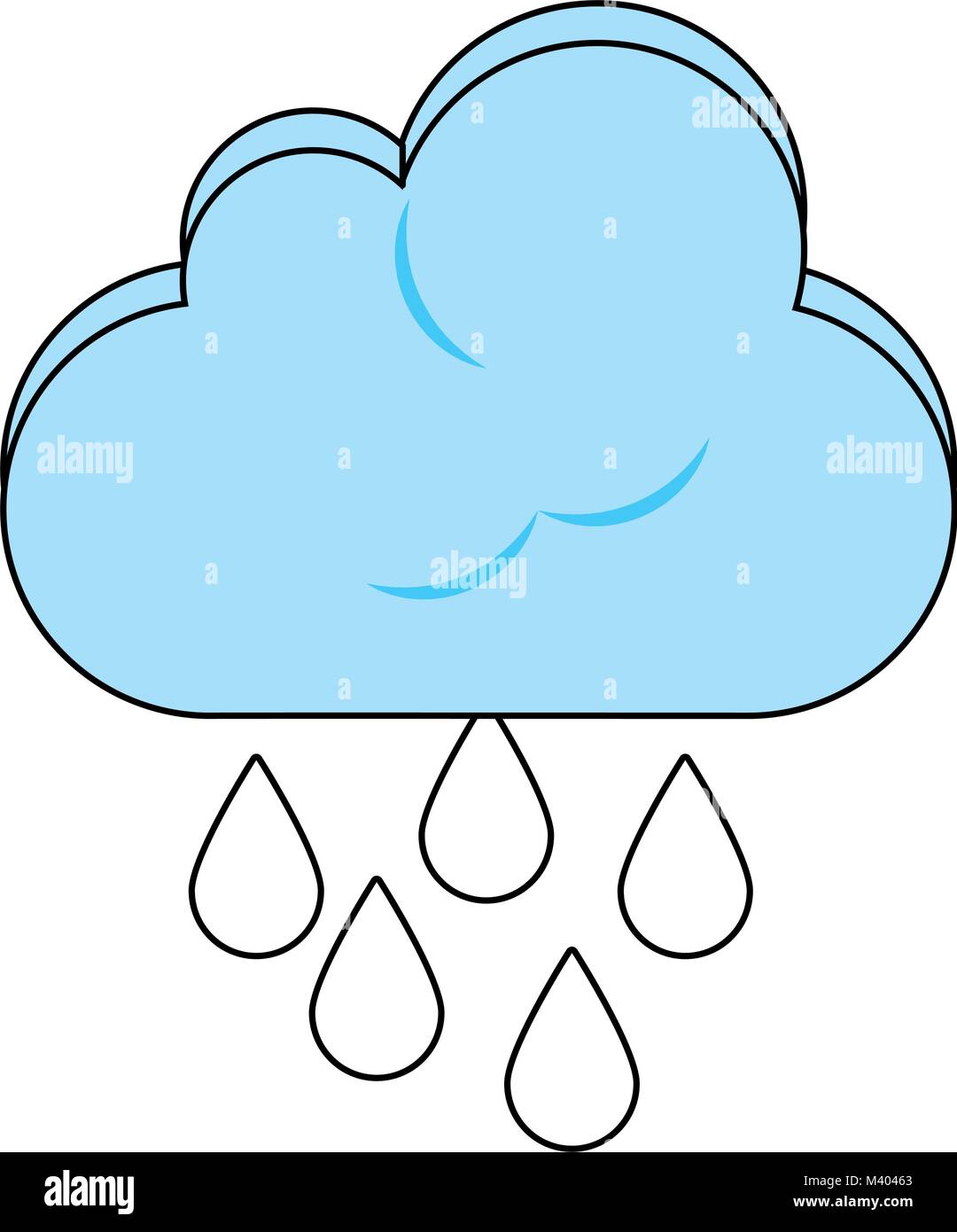 Rainy weather symbol Stock Vector Image & Art - Alamy