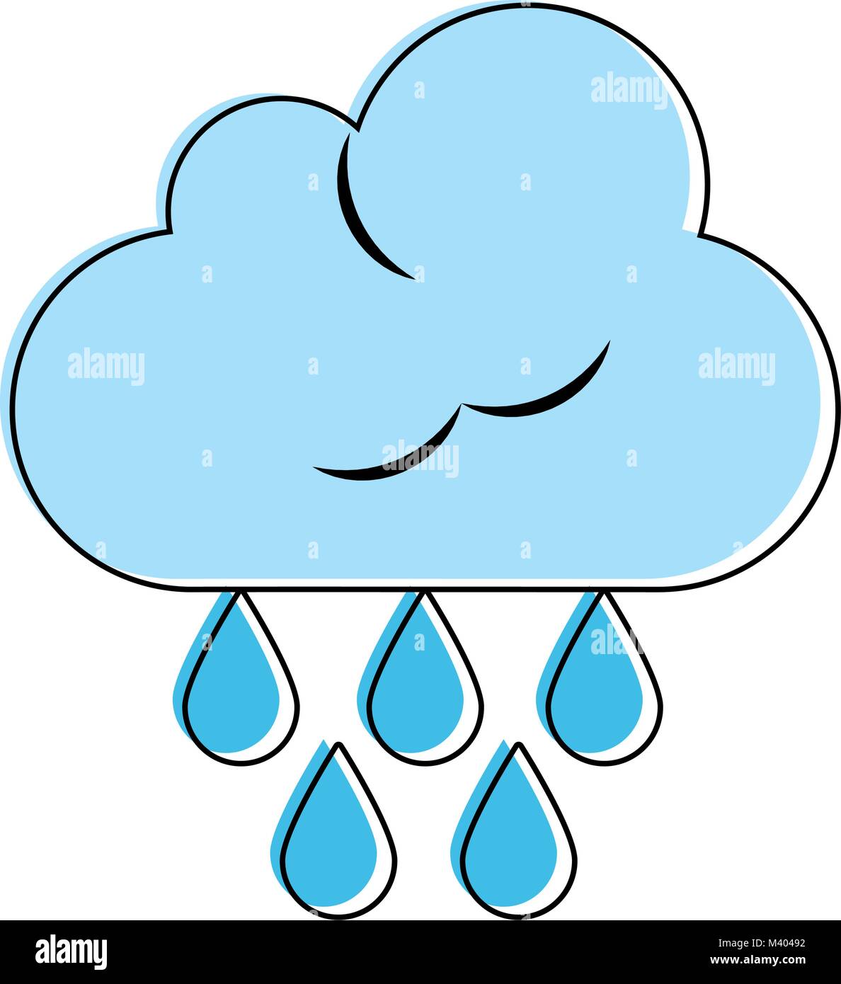 Rainy weather symbol Stock Vector Image & Art - Alamy