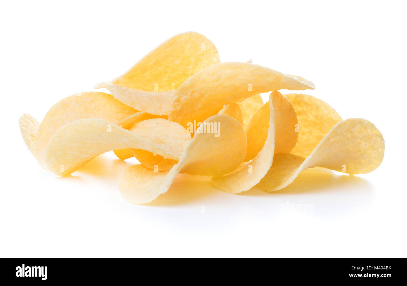 Group potato chips isolated Cut Out Stock Images & Pictures - Alamy