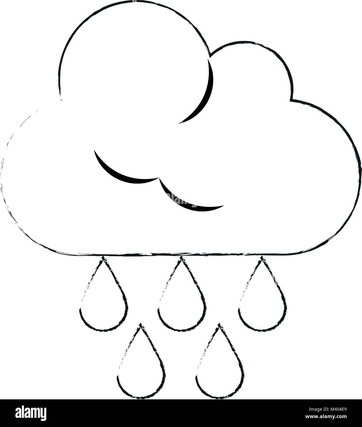 Rainy weather symbol Stock Vector Image & Art - Alamy