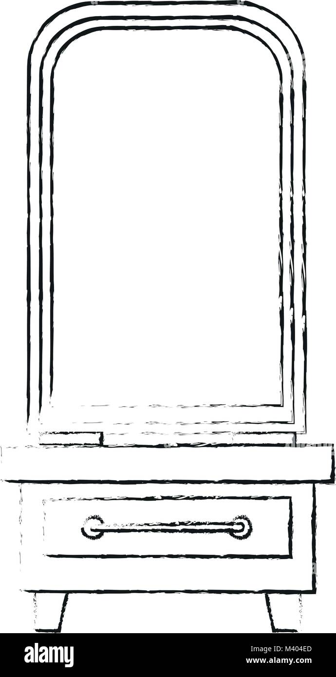 Mirror and drawer Stock Vector Image & Art - Alamy
