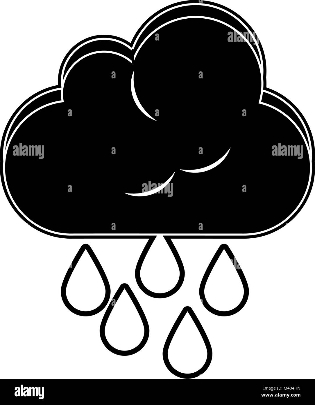 Rainy weather symbol Stock Vector Image & Art - Alamy