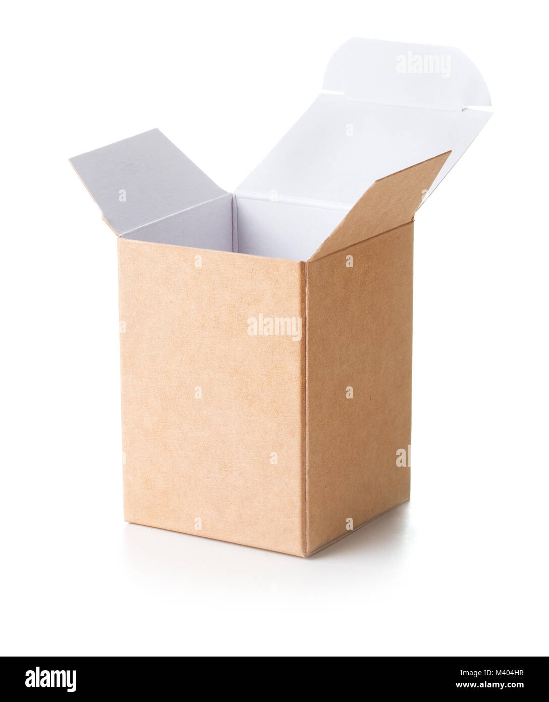 new open paper box isolated on white background Stock Photo - Alamy