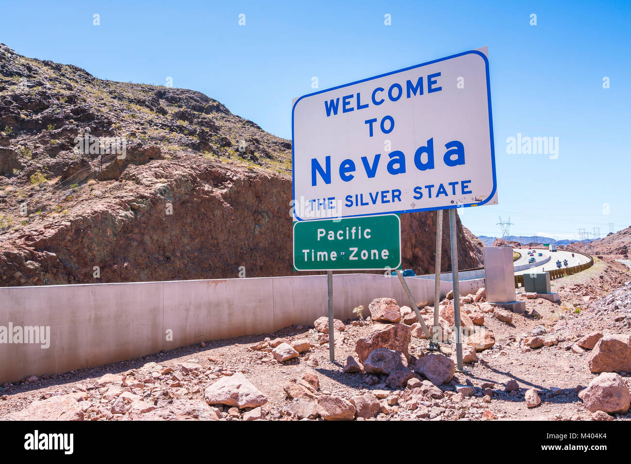 Welcome nevada state sign hi-res stock photography and images - Alamy
