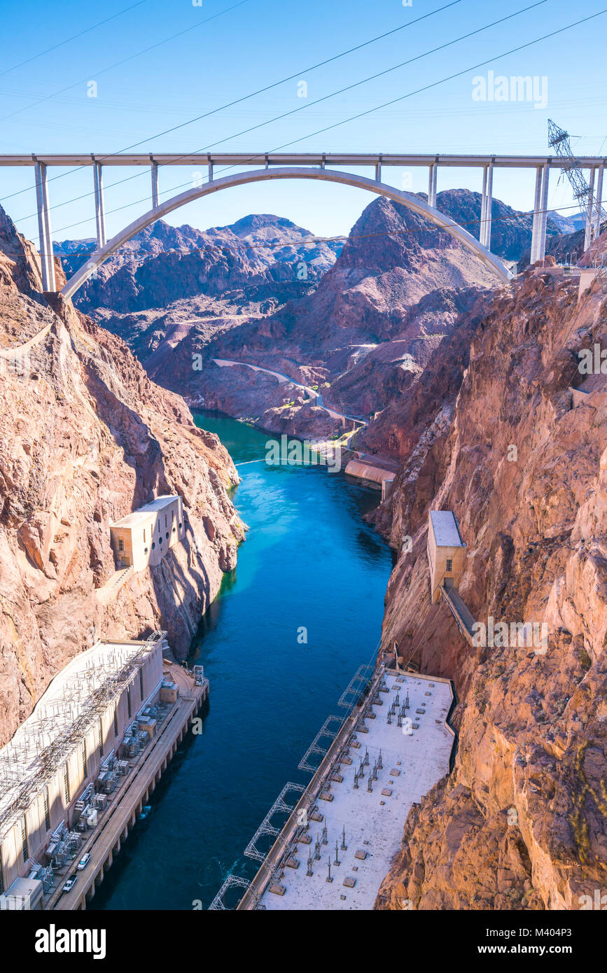 hoover dam on sunny day,Nevada,usa Stock Photo - Alamy