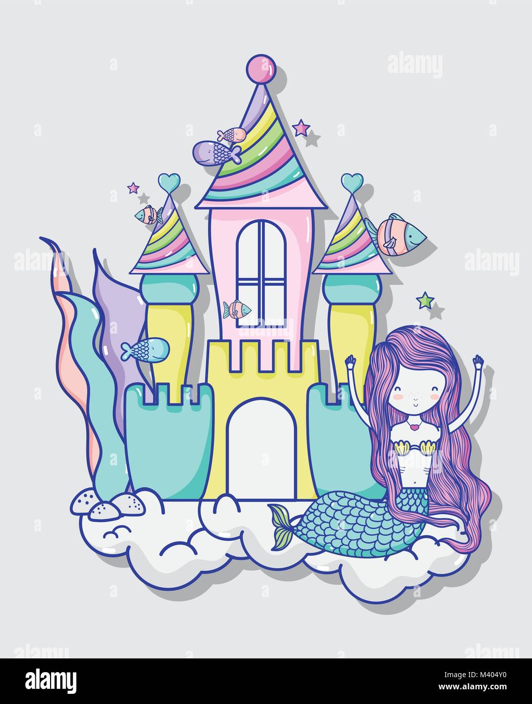 Little mermaid castle hi-res stock photography and images - Alamy
