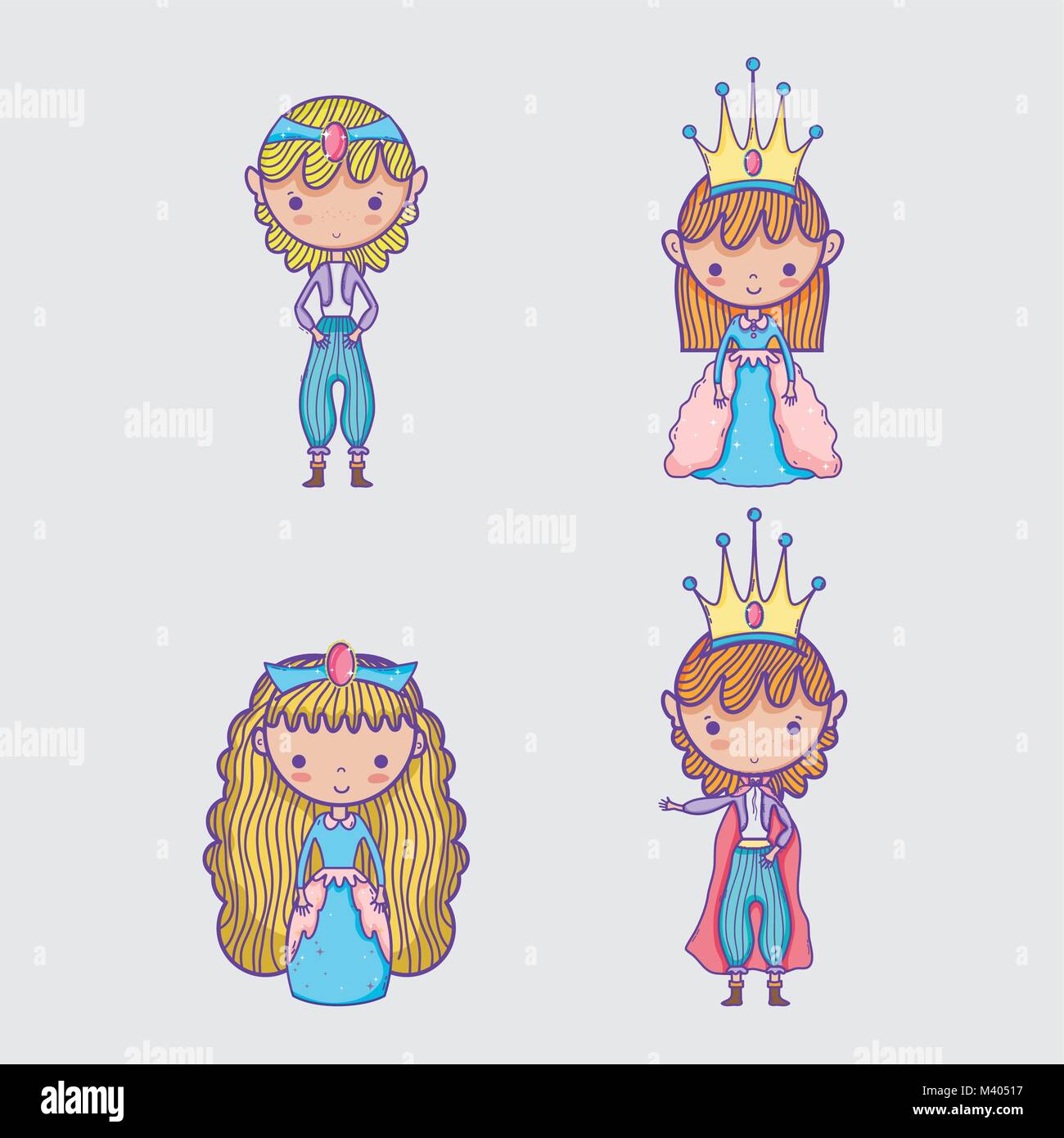 Princess and princess cartoon man with sunglasses and dollar symbol ...