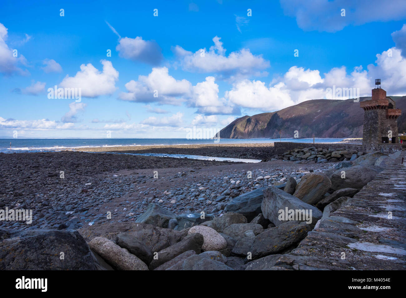 Rhenish Tower and Foreland Point Lynmouth Devon UK Stock Photo - Alamy