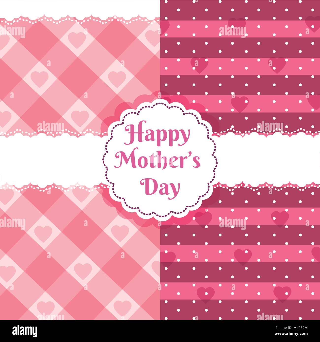 Happy mothers day over cute pattern Stock Vector Image & Art - Alamy