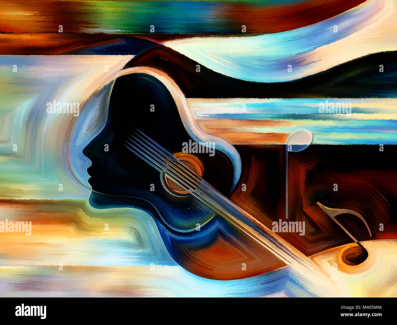 Colorful Music Concept Painting High Resolution Stock Photography and ...
