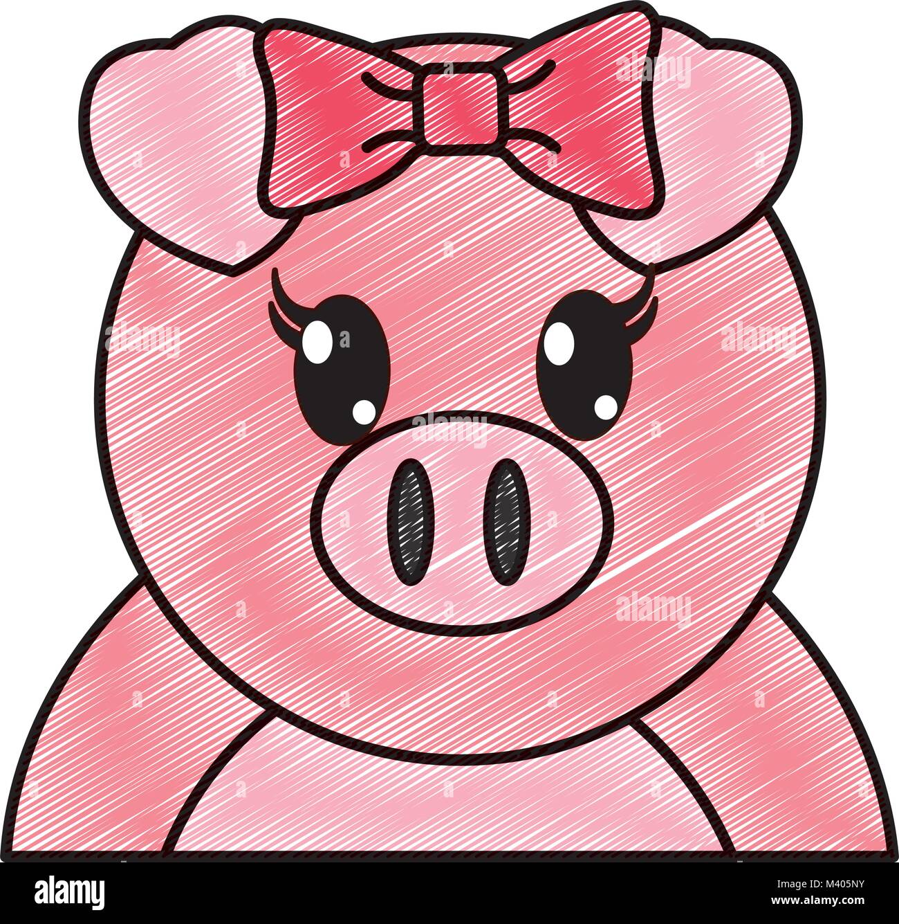 Female pig Stock Vector Images - Alamy