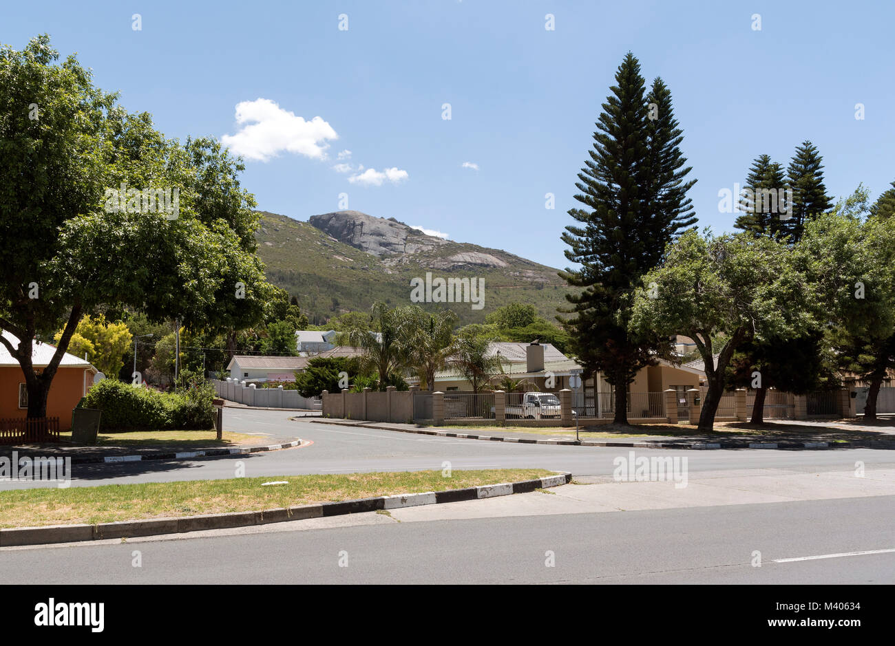Haarlem Street Paarl, Western Cape South Africa. December 2017 ...