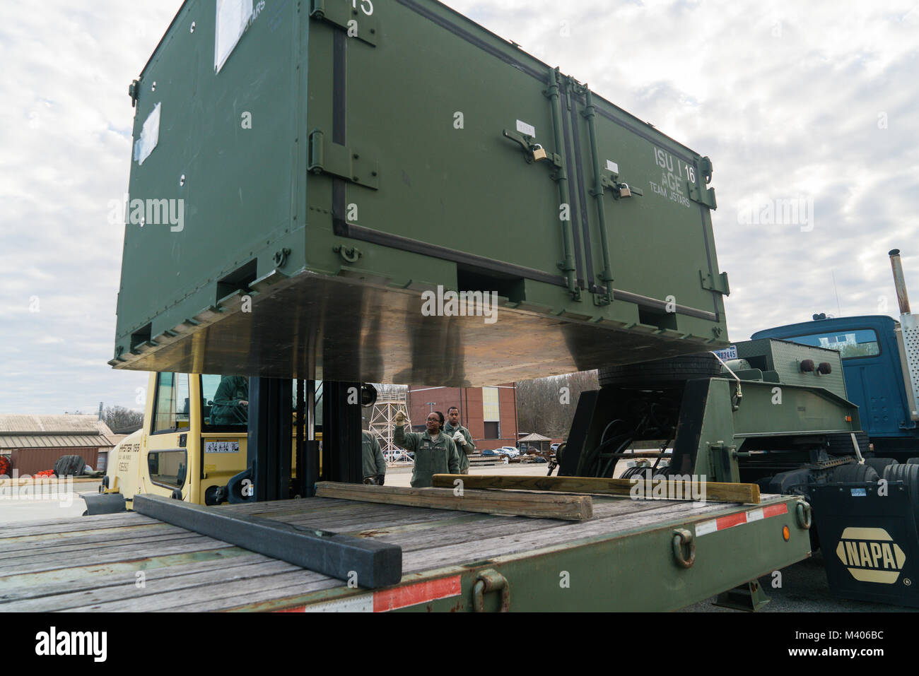 U.S. Air Force Airman 1st Class Erykah Johnson, with the 461st Air ...